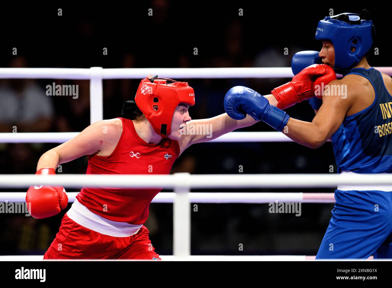 Sunniva Hofstad of, Norway. , . vs Lovlina Borgohain of India in a ...