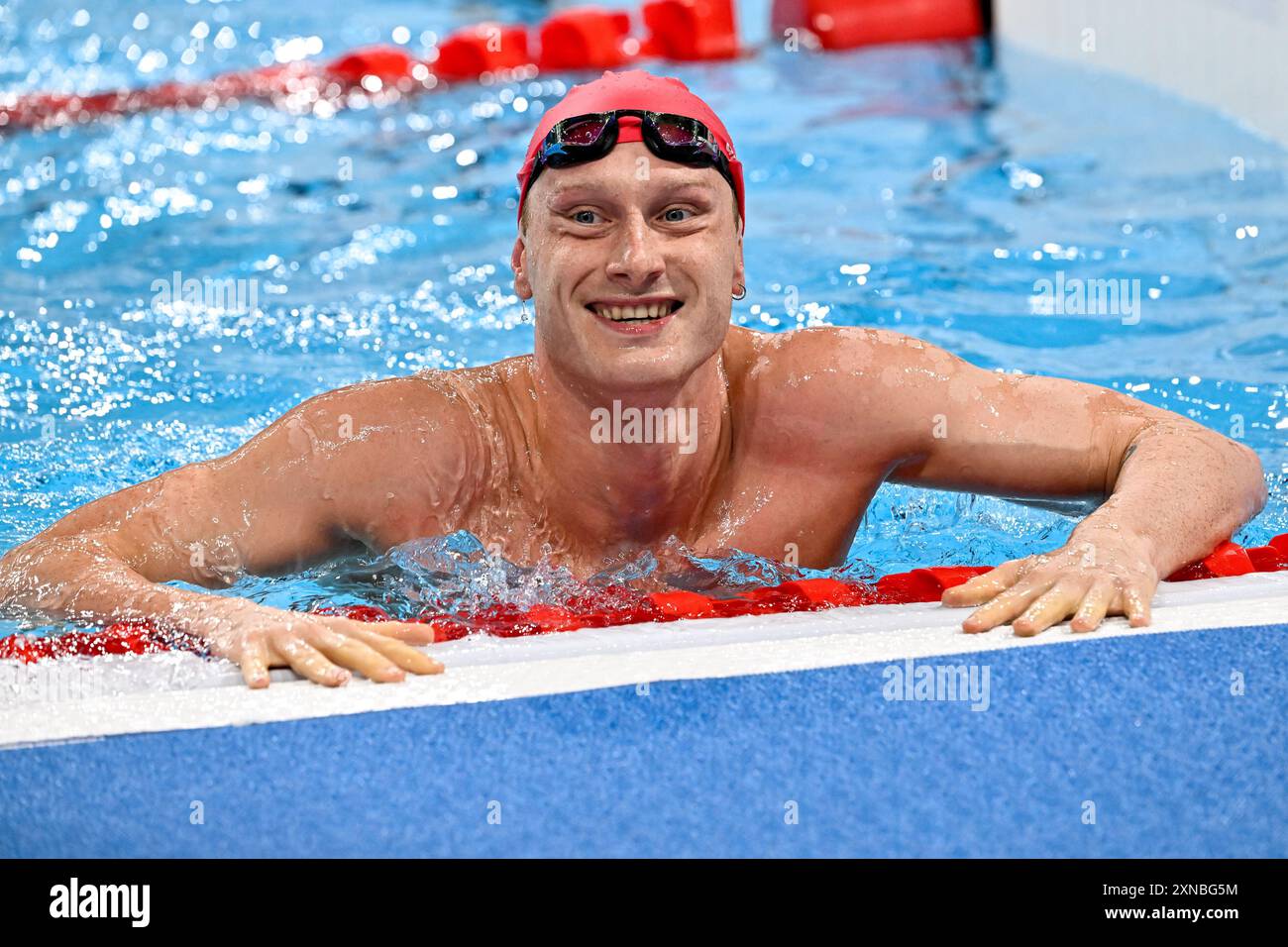 Paris, France. 31st July, 2024. Luke Greenbank of Great Britain reacts ...