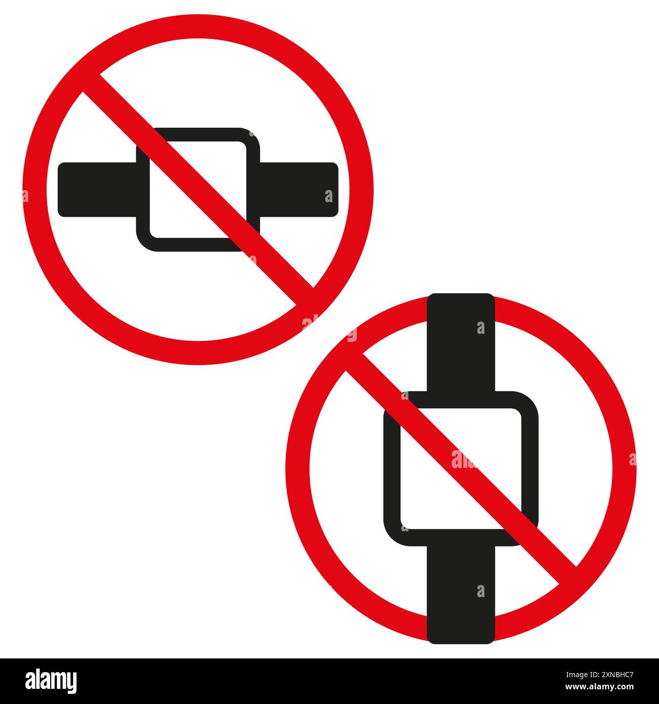Banned device Stock Vector Images - Alamy