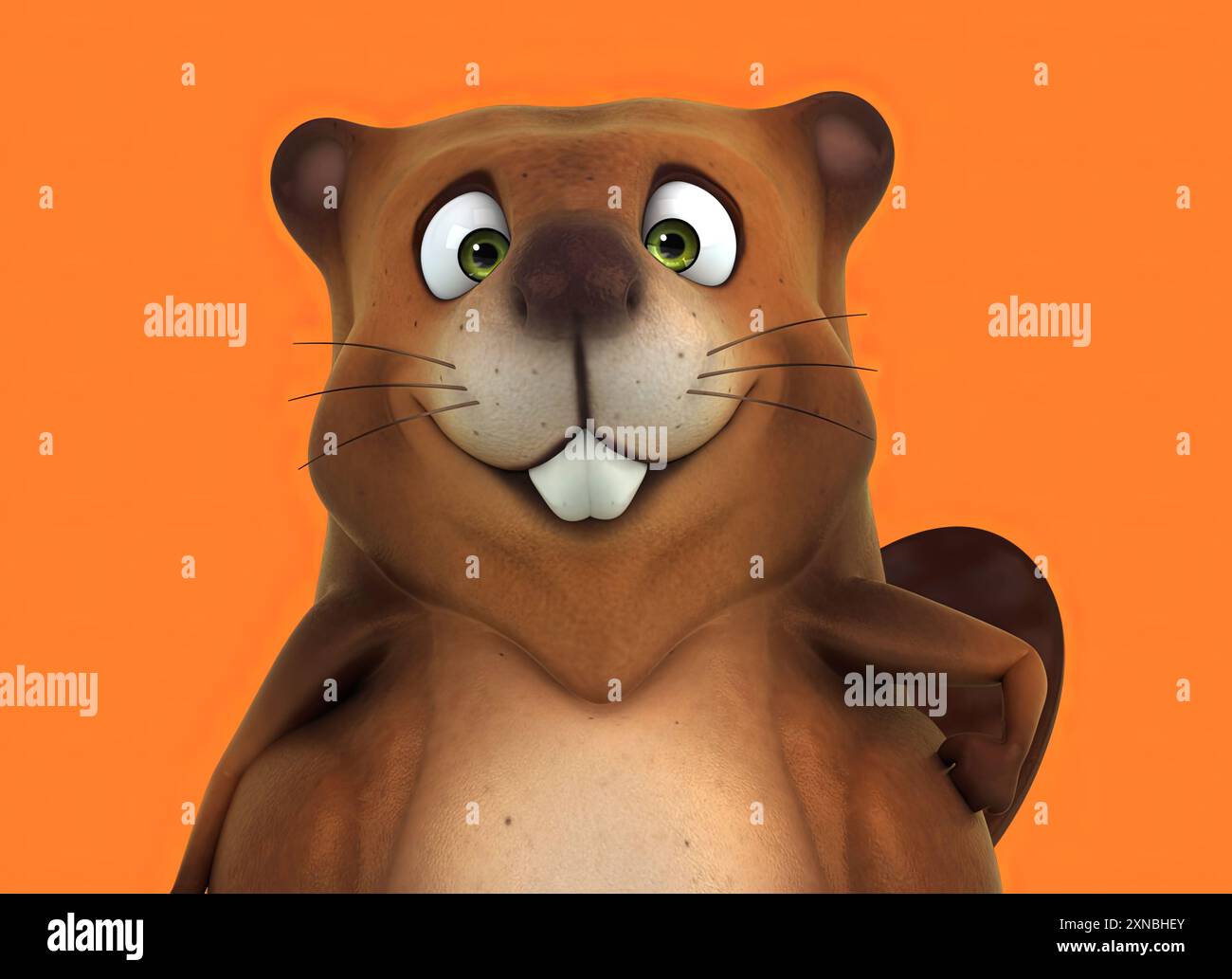 Cartoon beaver 3d hi-res stock photography and images - Alamy