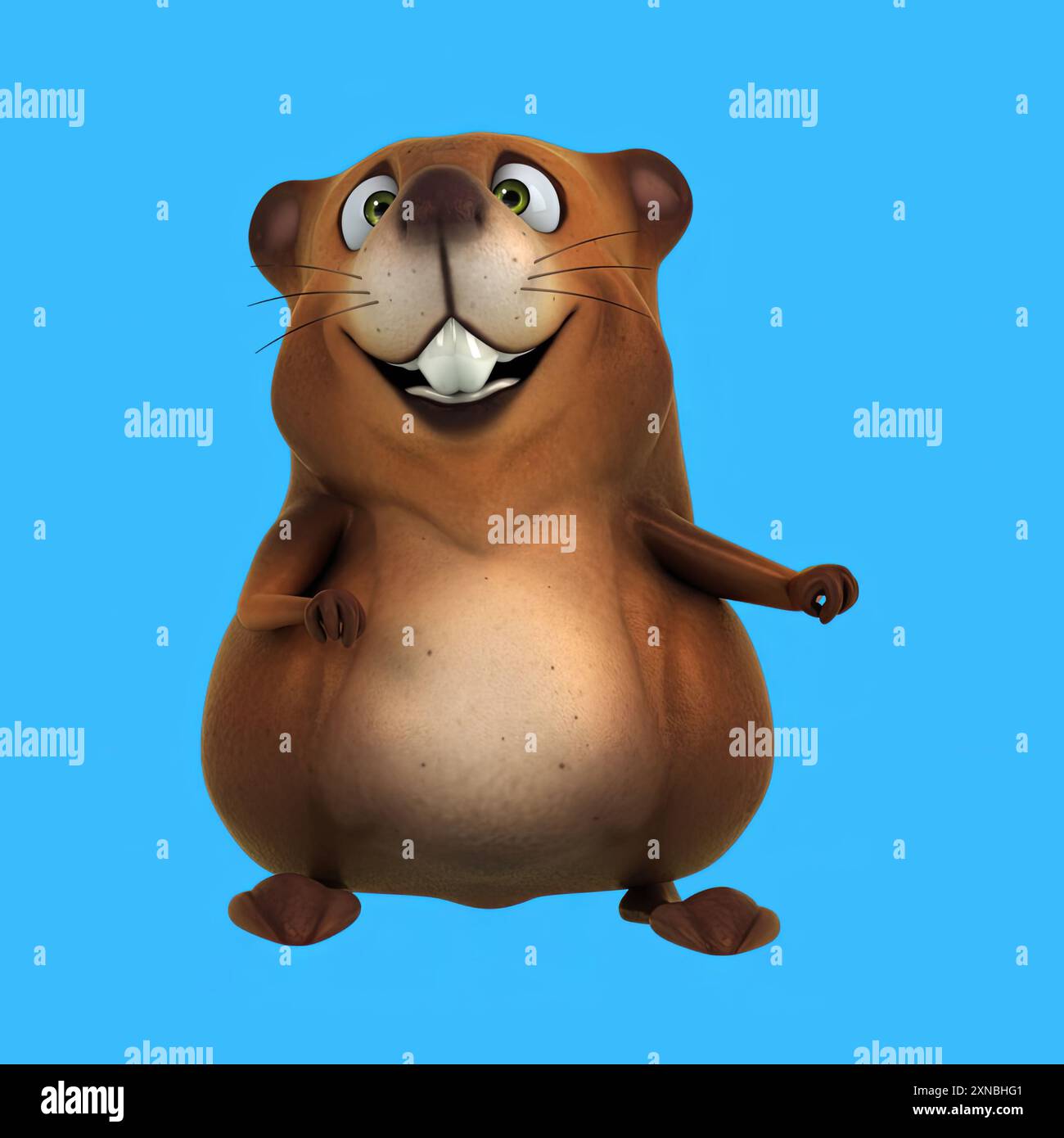 Cartoon beaver 3d hi-res stock photography and images - Alamy