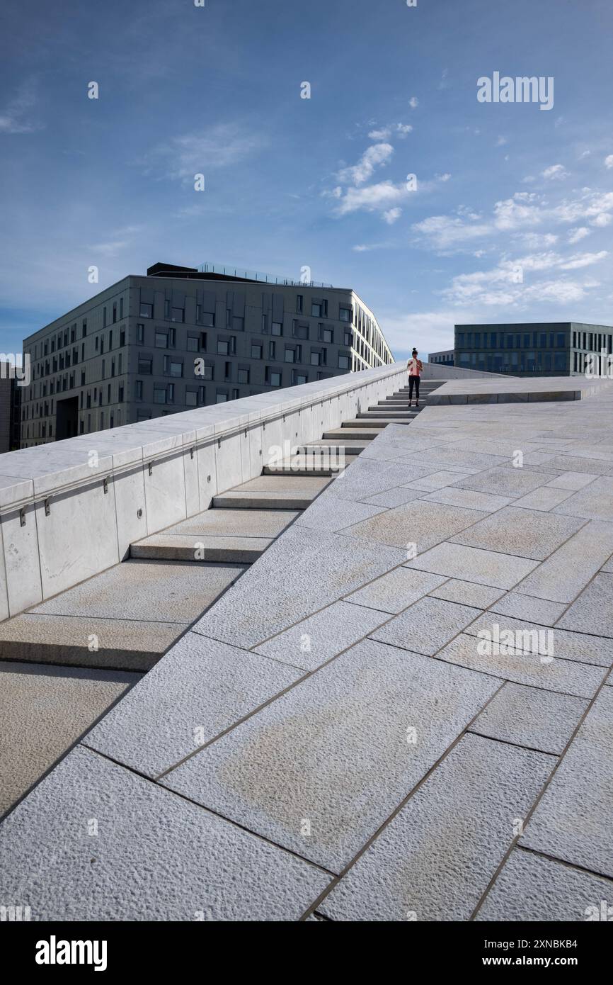 The Oslo Opera House, (Operahuset) home of the Norwegian National Opera ...