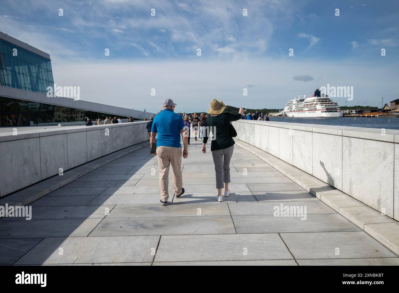 The Oslo Opera House, (Operahuset) home of the Norwegian National Opera ...