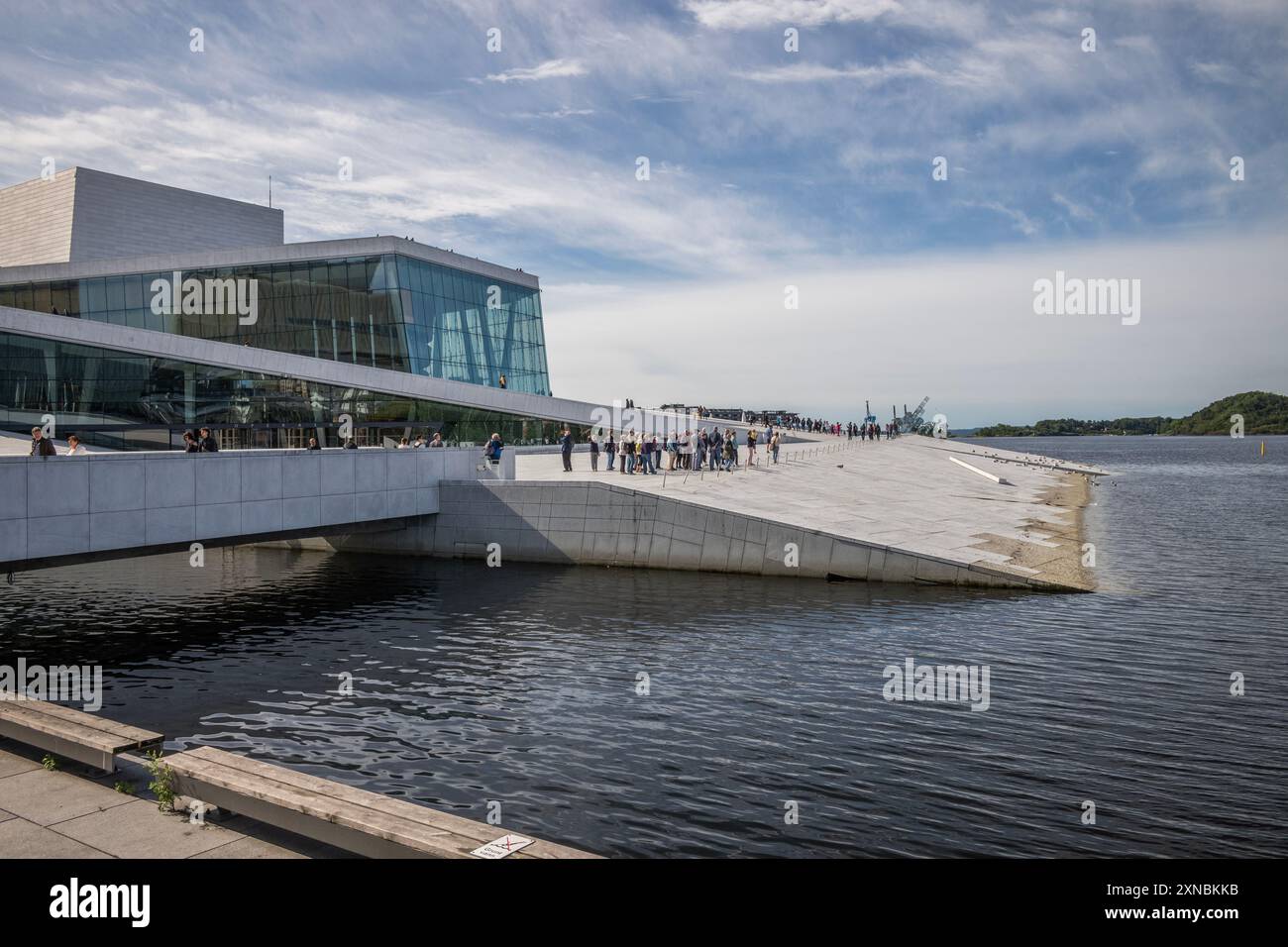 The Oslo Opera House, (Operahuset) home of the Norwegian National Opera ...