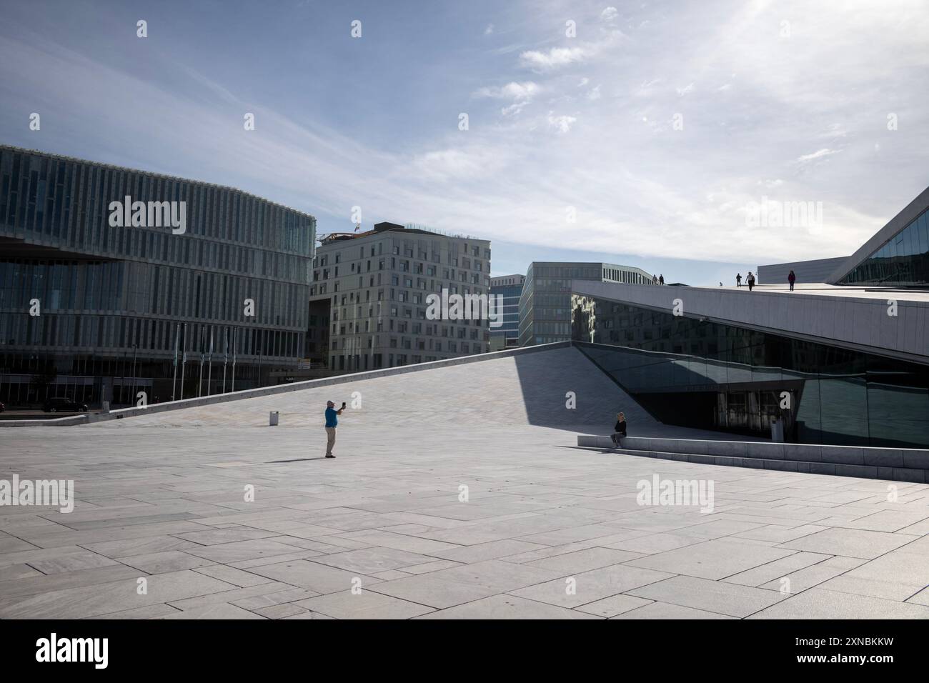 The Oslo Opera House, (Operahuset) home of the Norwegian National Opera ...