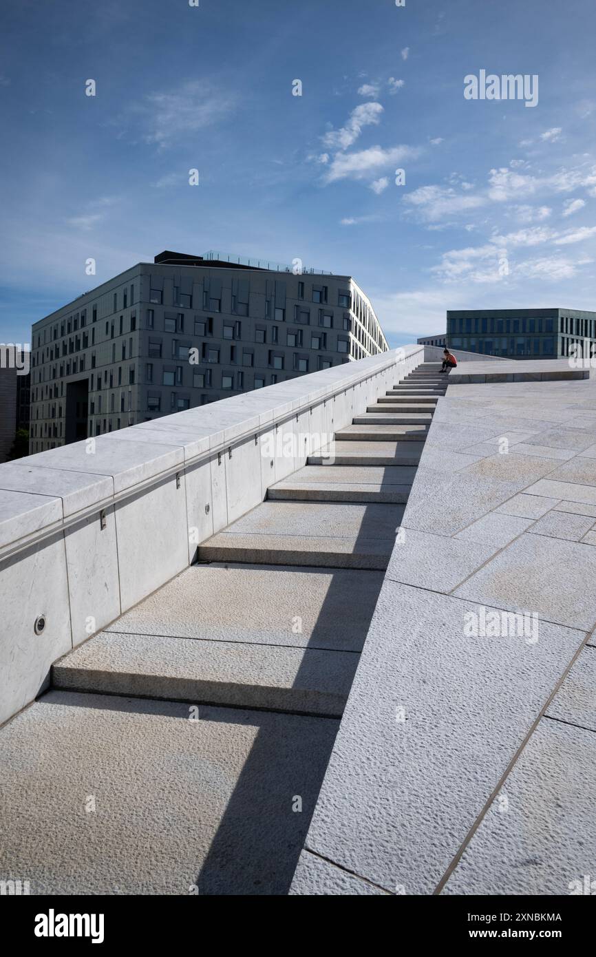 The Oslo Opera House, (Operahuset) home of the Norwegian National Opera ...