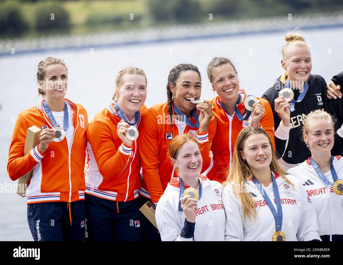PARIS - Laila Youssifou, Bente Paulis, Roos de Jong and Tessa Dullemans ...
