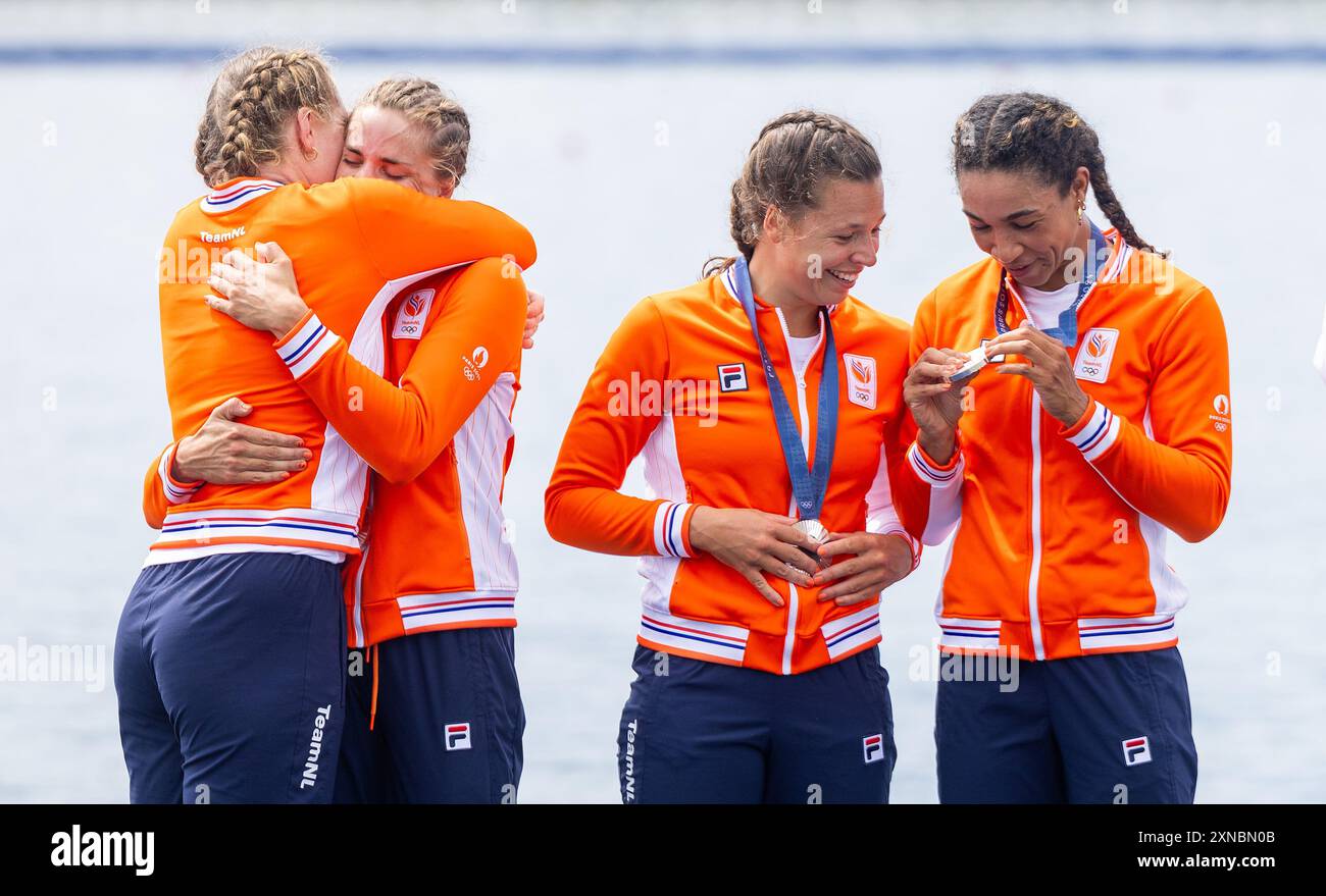 PARIS - Bente Paulis, Laila Youssifou, Roos de Jong and Tessa Dullemans ...