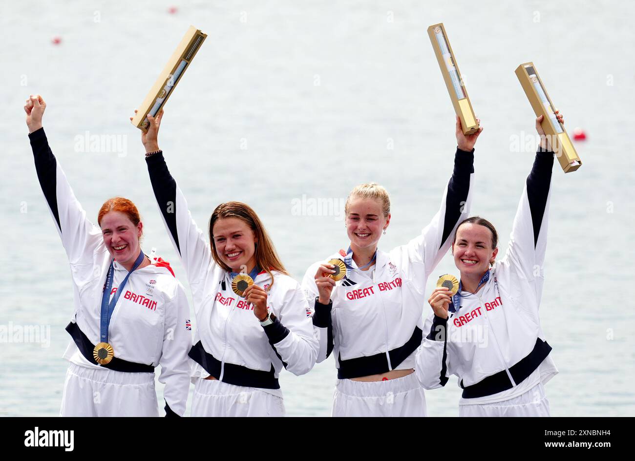 Great Britain’s Lauren Henry, Hannah Scott, Lola Anderson and Georgie ...