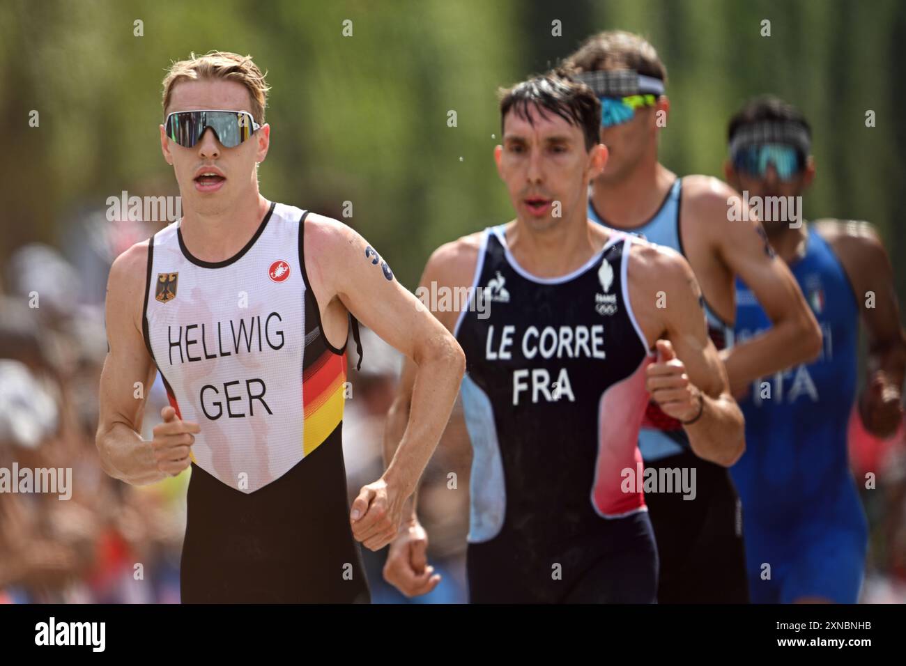 Paris, France. 31st July, 2024. Olympic Games, Paris 2024, triathlon, Olympic distance (1.5 km ...