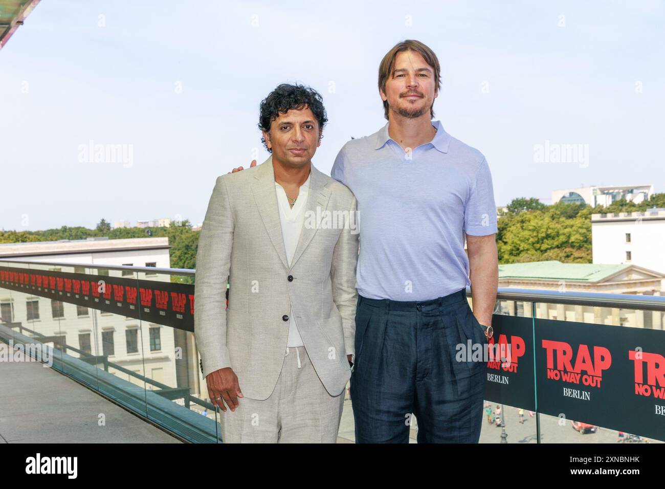 Berlin, Germany. 31st July, 2024. Director M. Night Shyamalan (l) and ...