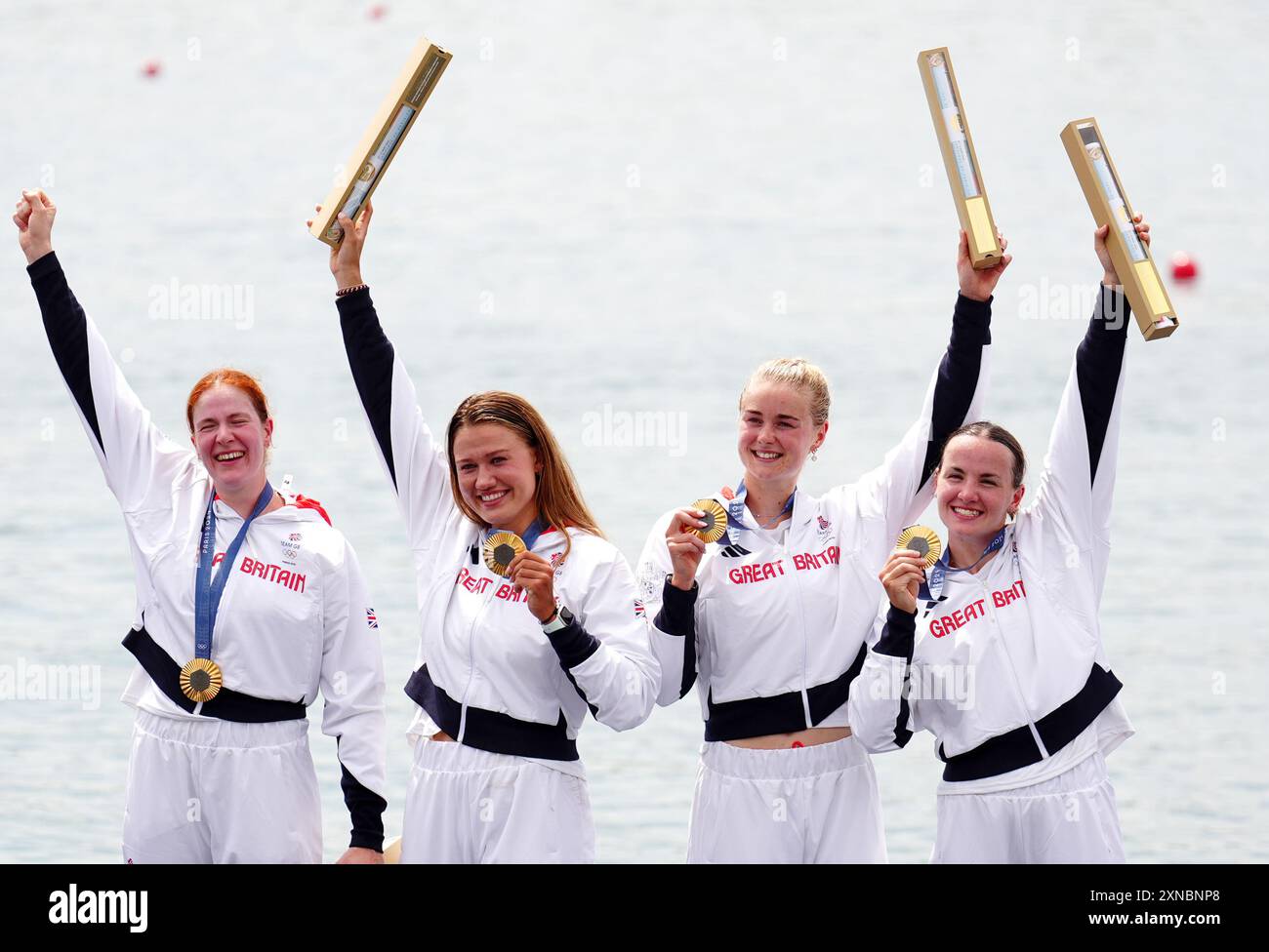 Great Britain’s Lauren Henry, Hannah Scott, Lola Anderson and Georgie ...