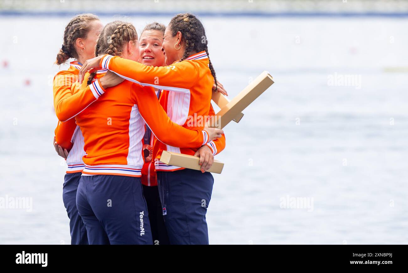 PARIS - Bente Paulis, Laila Youssifou, Roos de Jong and Tessa Dullemans ...