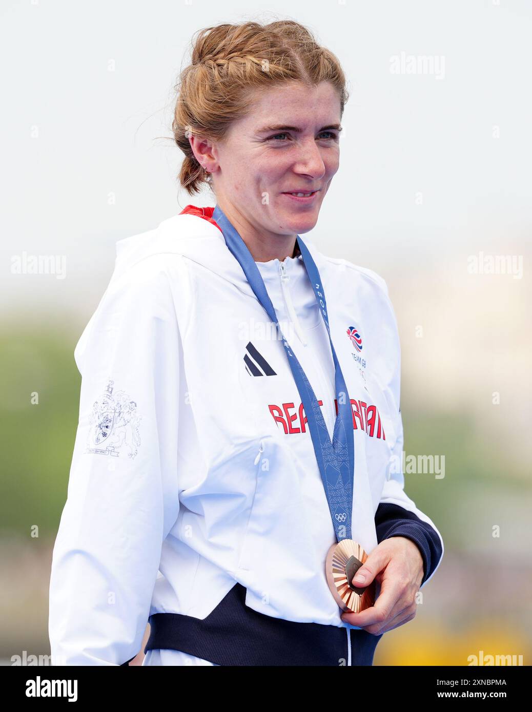 Great Britain's Beth Potter with her bronze medal following the Women's ...