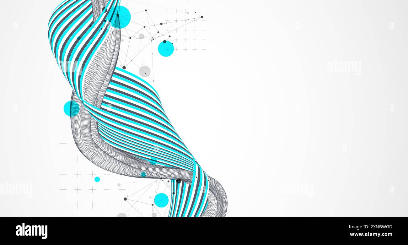 Colorful abstract 3d wireframe hi-res stock photography and images - Alamy