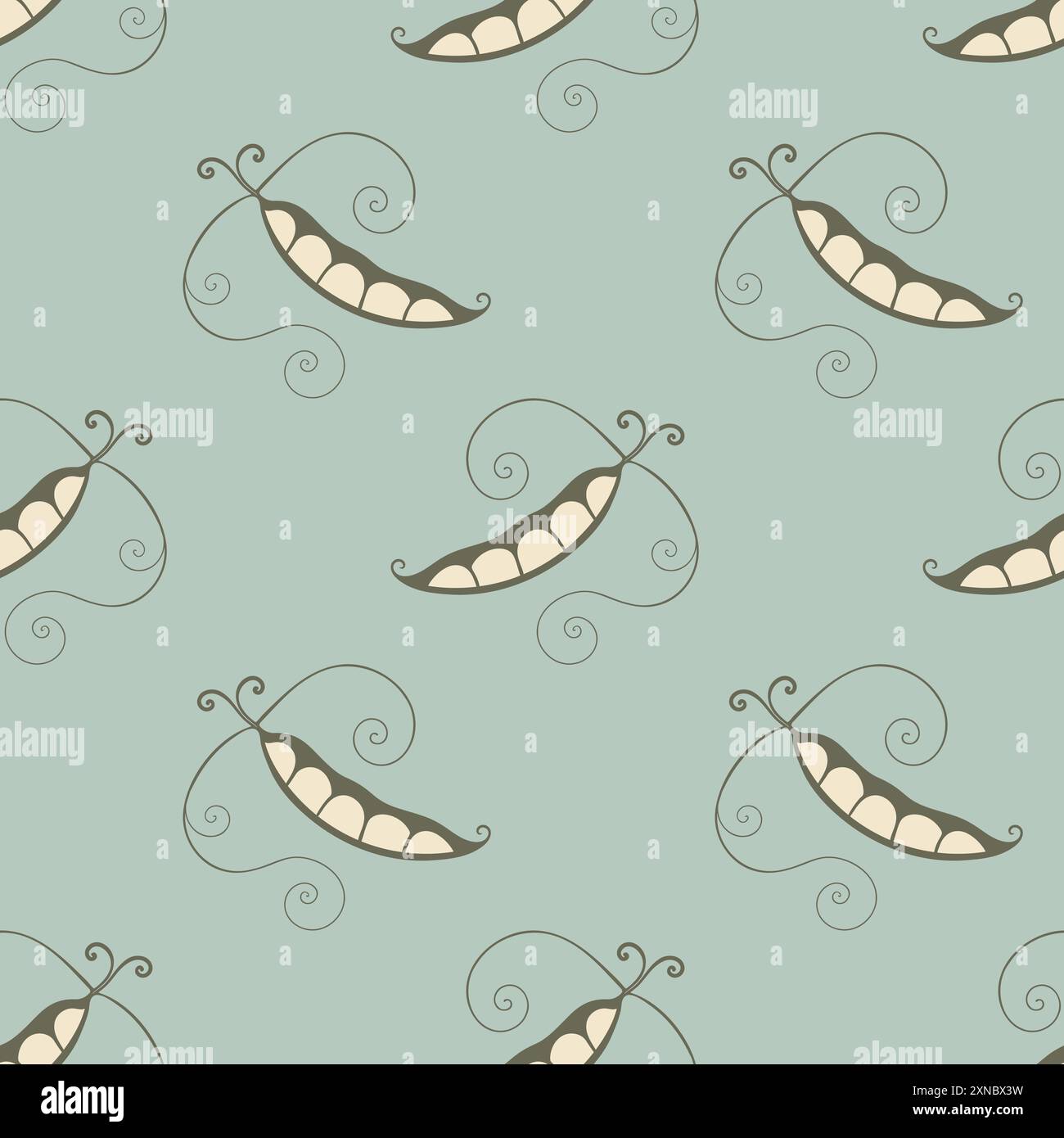 Garden pea plant seed pod Stock Vector Images - Alamy