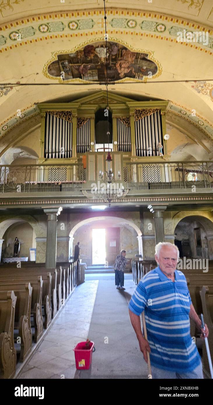 The Catholic Church in Peciu Nou, Romania Stock Photo - Alamy