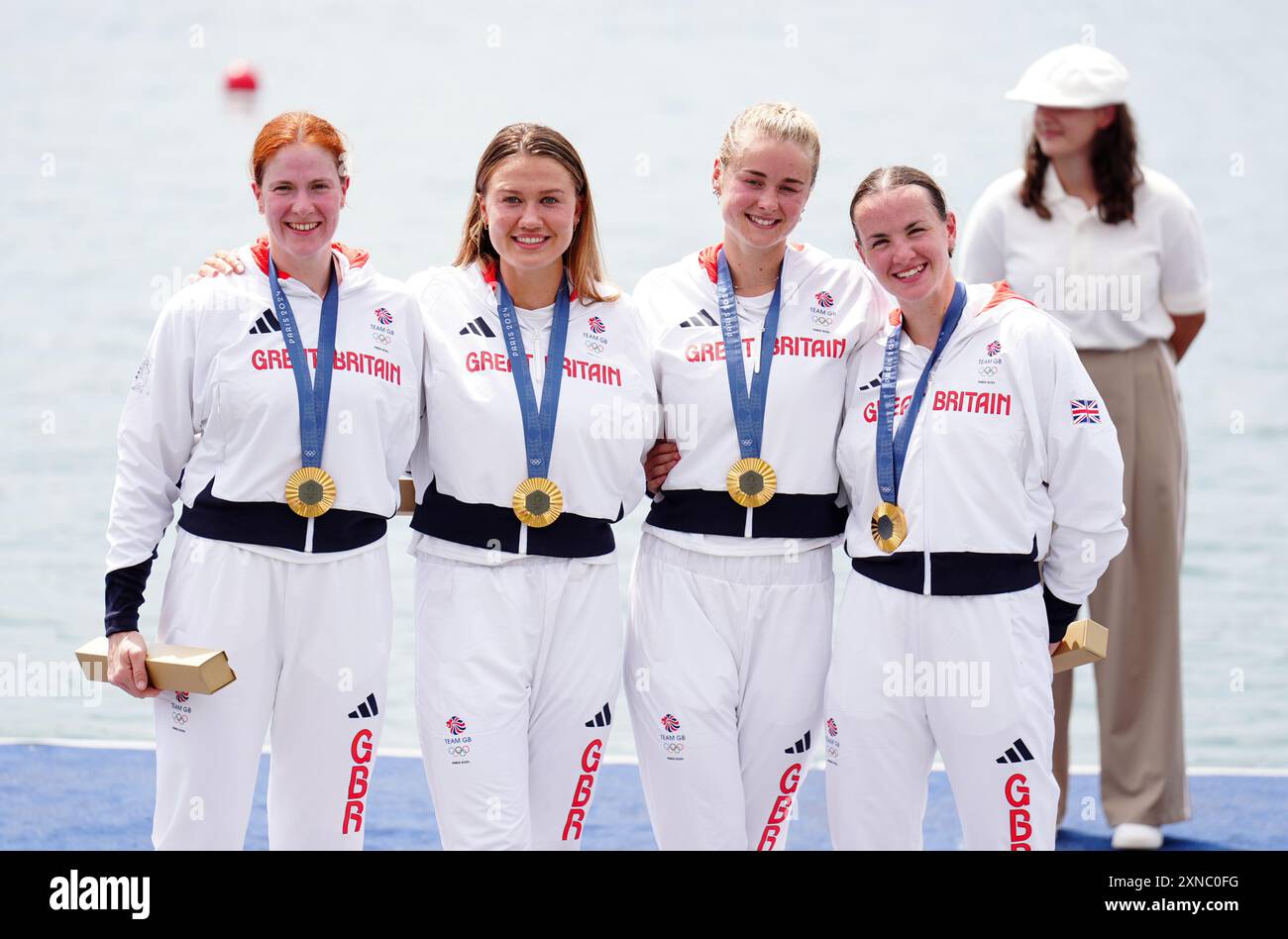 Great Britain’s Lauren Henry, Hannah Scott, Lola Anderson and Georgie ...
