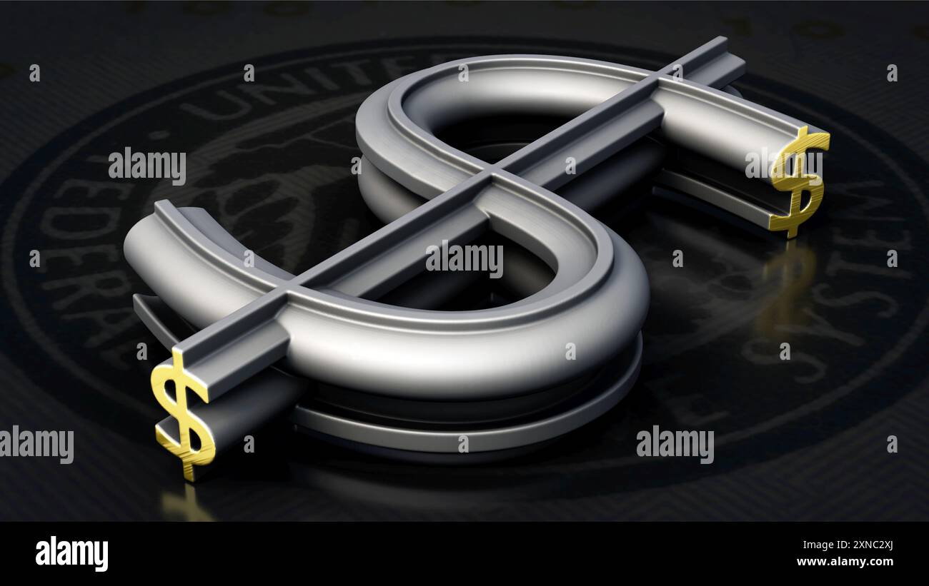 US dollar symbol on dollar bill Stock Photo - Alamy