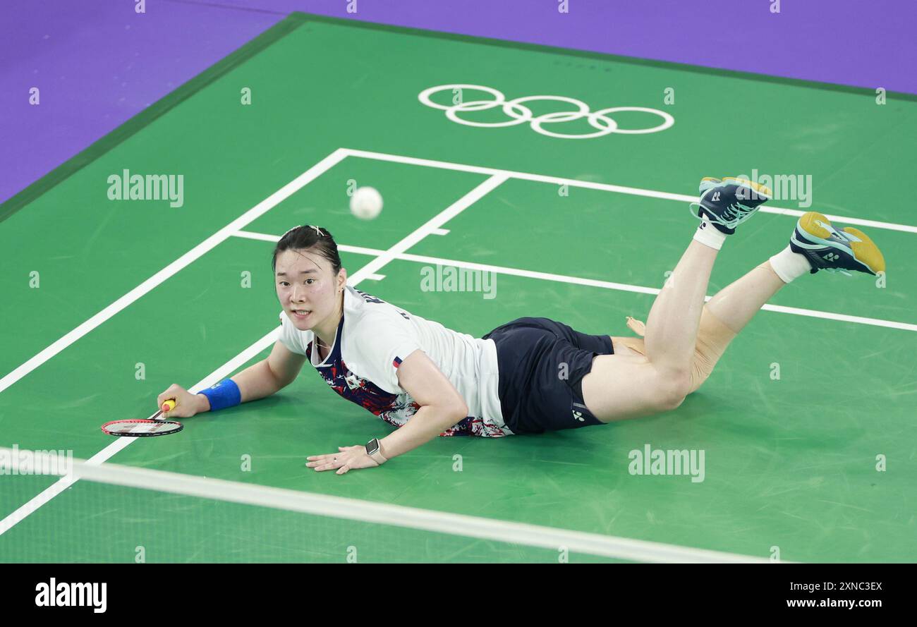 Paris, France. 31st July, 2024. Kim Ga Eun of South Korea competes ...