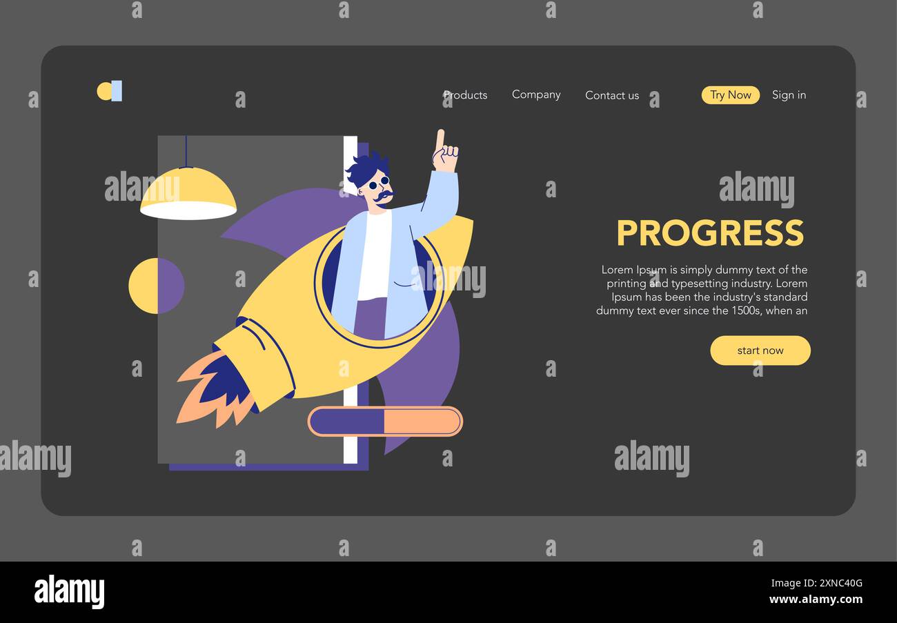 Online Education concept. E-learning platform interface with a ...