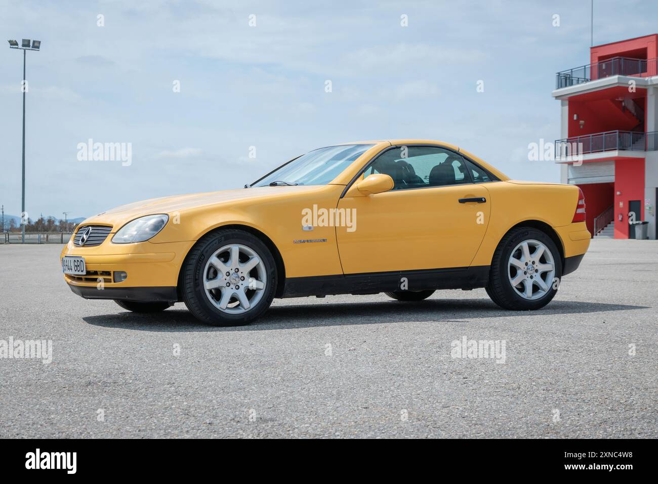 Los Arcos, Spain-May 25, 2024: Mercedes-Benz SLK-Class (R170), first ...