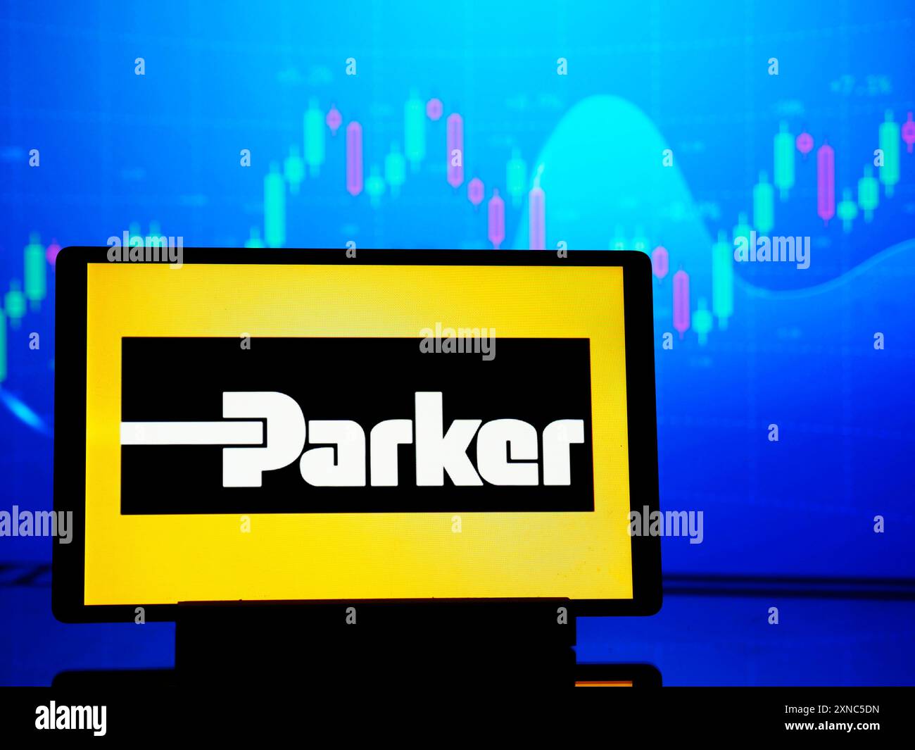 Germany - August 1, 2024: In this photo illustration, Parker Hannifin ...