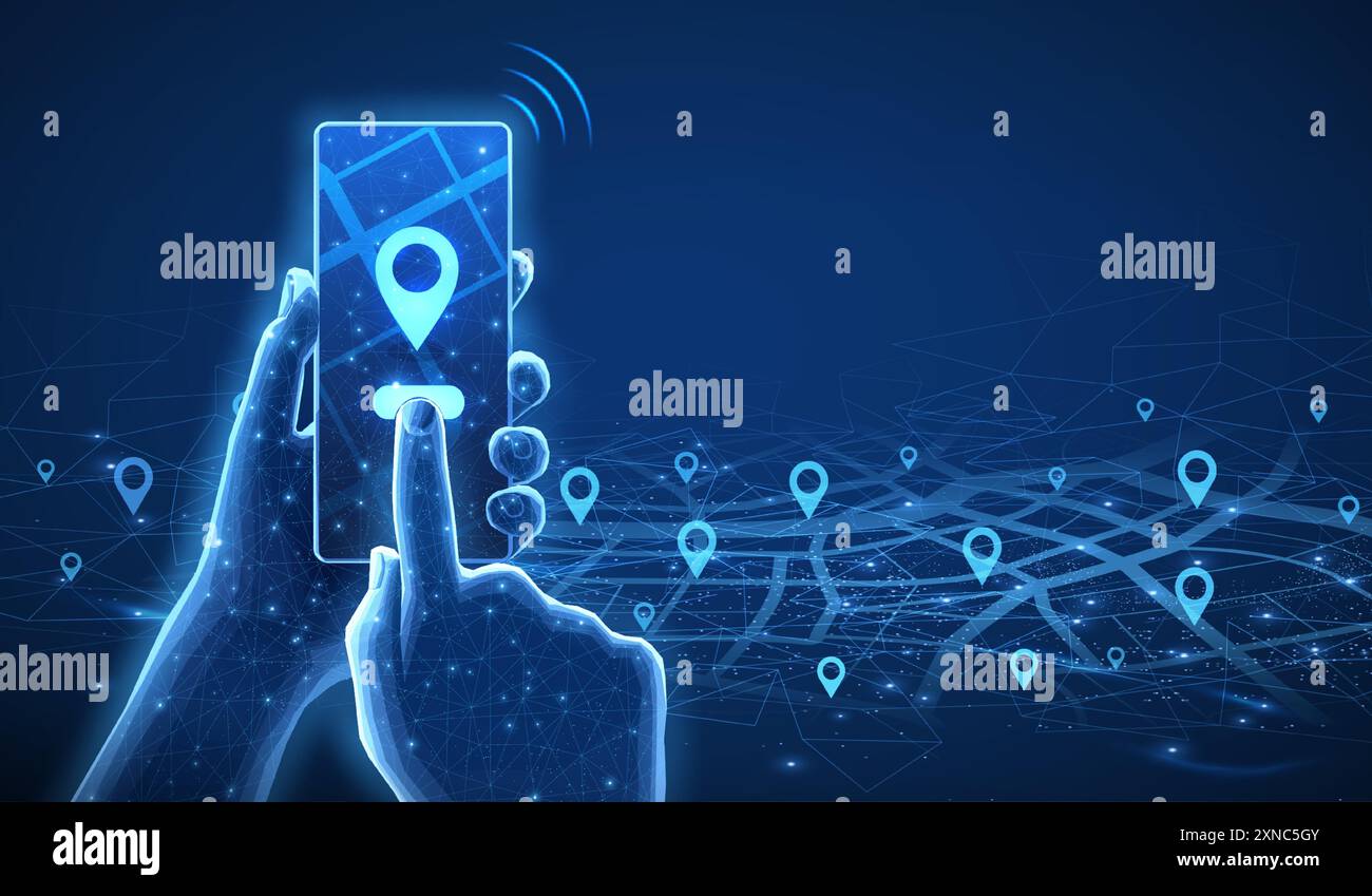 Location route tracker destination hi-res stock photography and images ...
