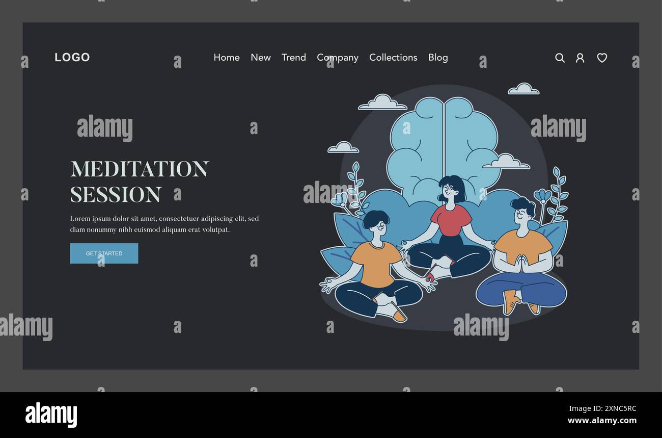 Group exercise session Stock Vector Images - Alamy