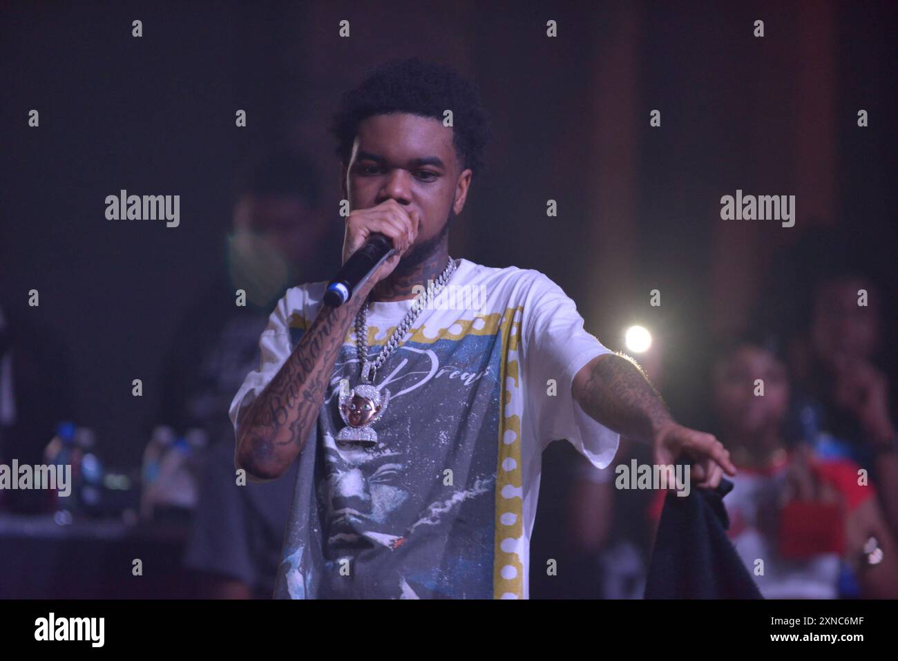 FORT LAUDERDALE, FLORIDA - JULY 28: Rapper Lil Poppa performs live on ...