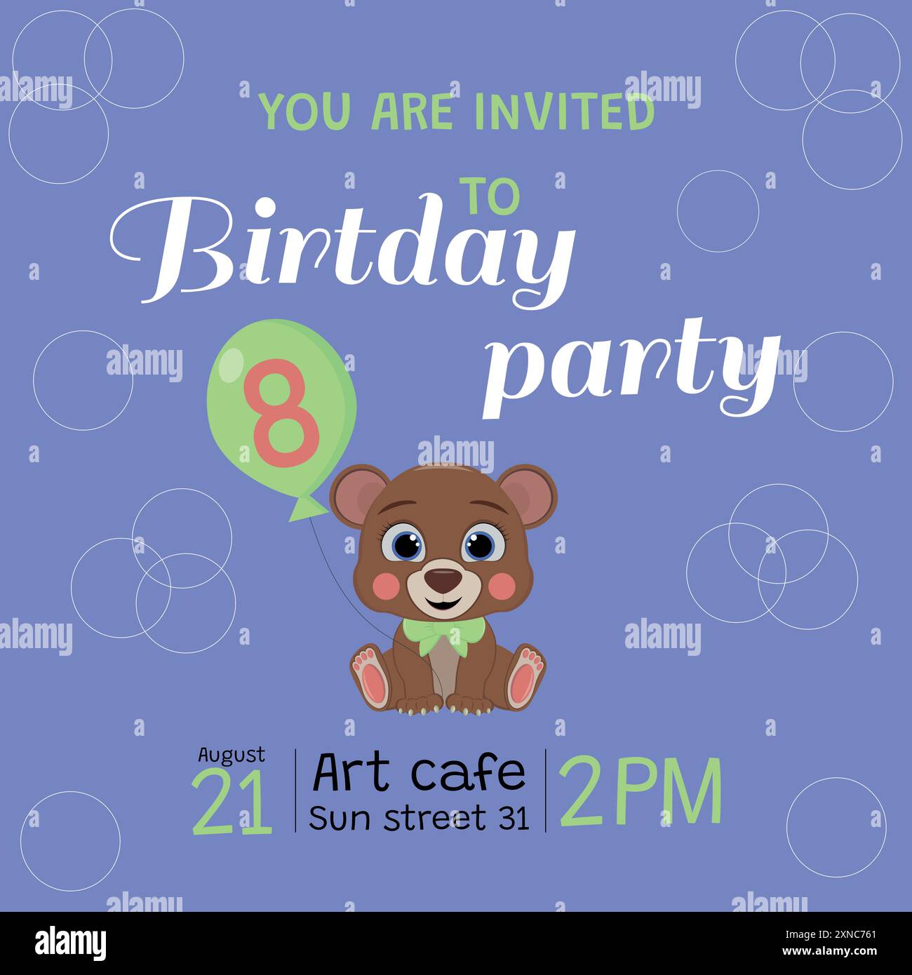 8 birthday Stock Vector Images - Alamy