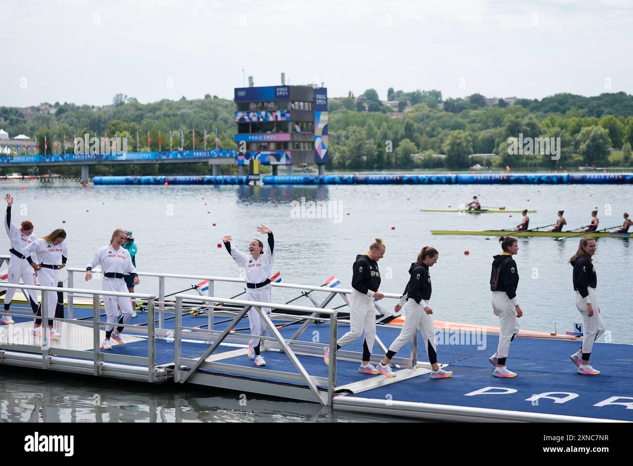 Britain's Hannah Scott, Lola Anderson, Lauren Henry and Georgina ...