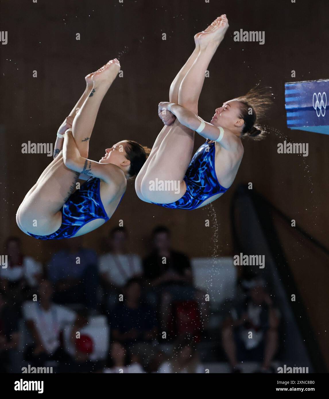Paris, Ile de France, France. 31st July, 2024. KSENIIA BAILO and SOFIIA ...
