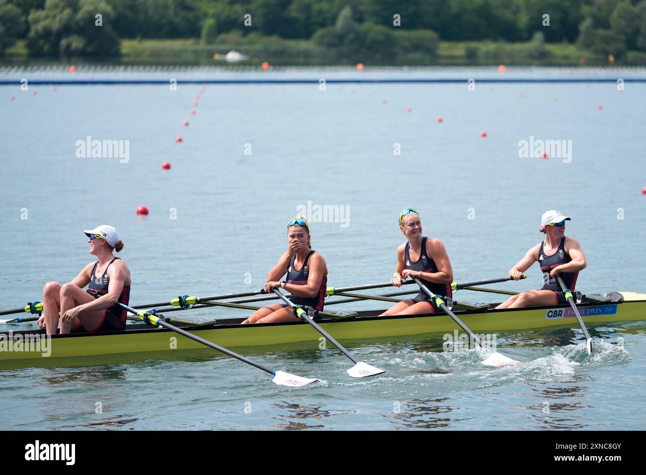 Britain's Hannah Scott, Lola Anderson, Lauren Henry and Georgina ...