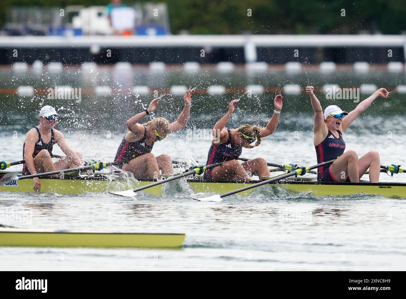 Britain's Hannah Scott, Lola Anderson, Lauren Henry and Georgina ...