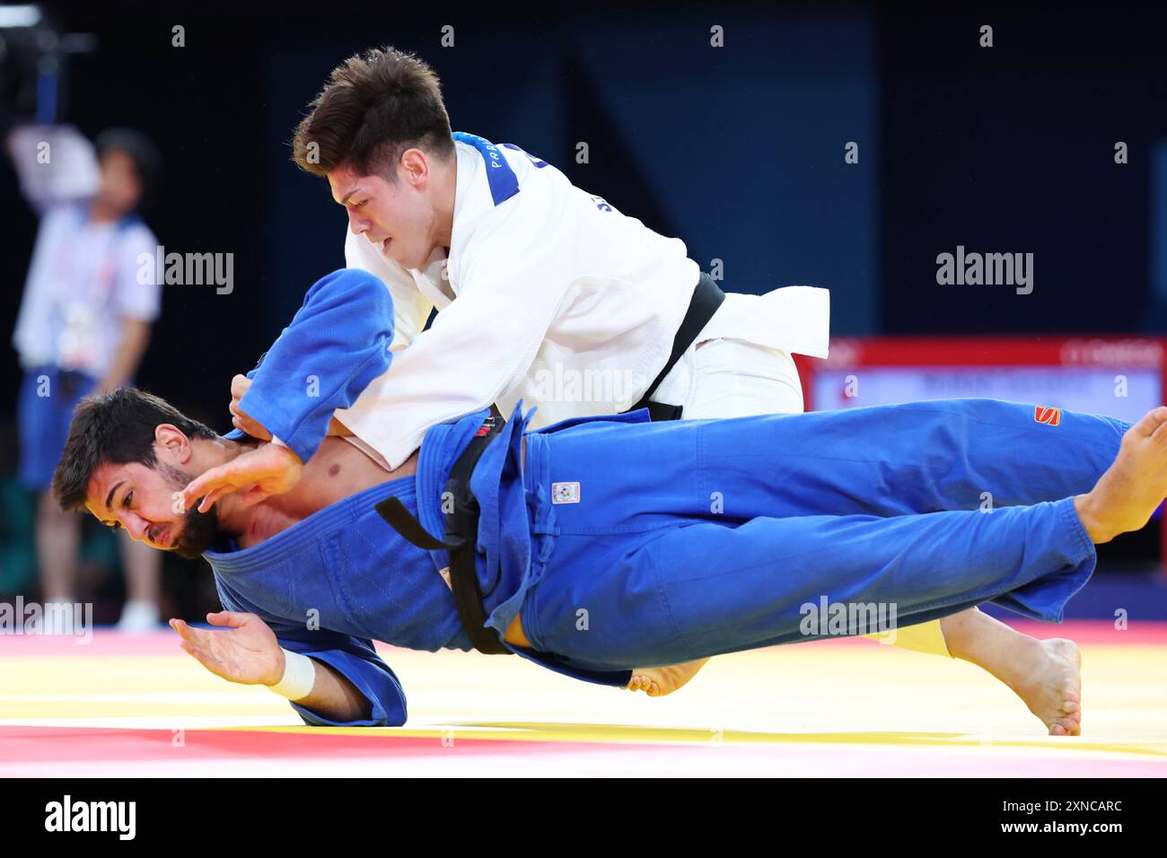 Paris, France. 31st July, 2024. Sanshiro Murao (JPN) Judo : Men's -90kg ...