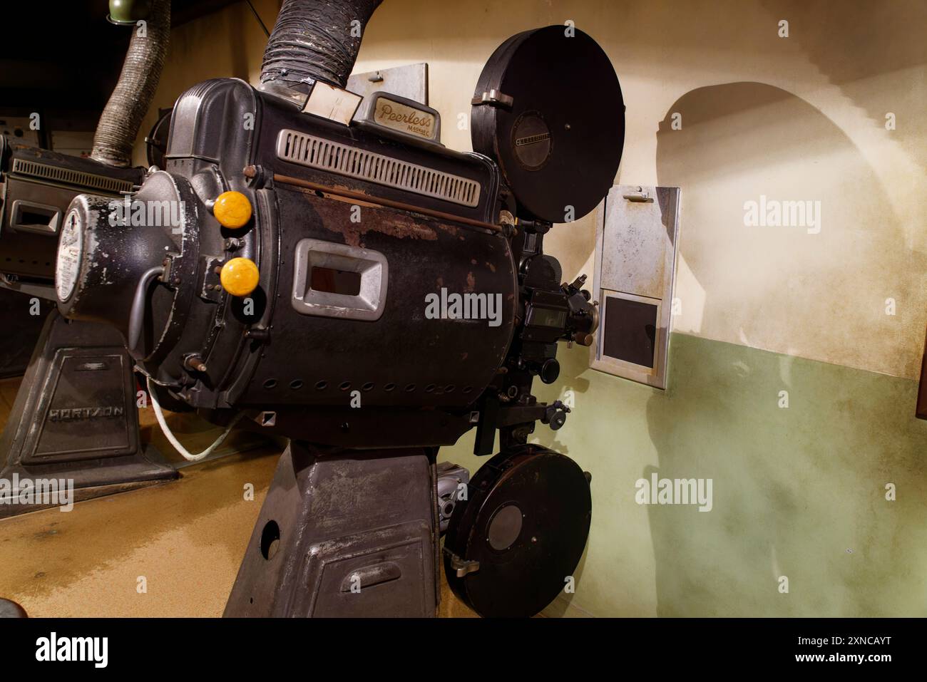 Paris, France. 30th July, 2024. Presentation of the projection booth ...