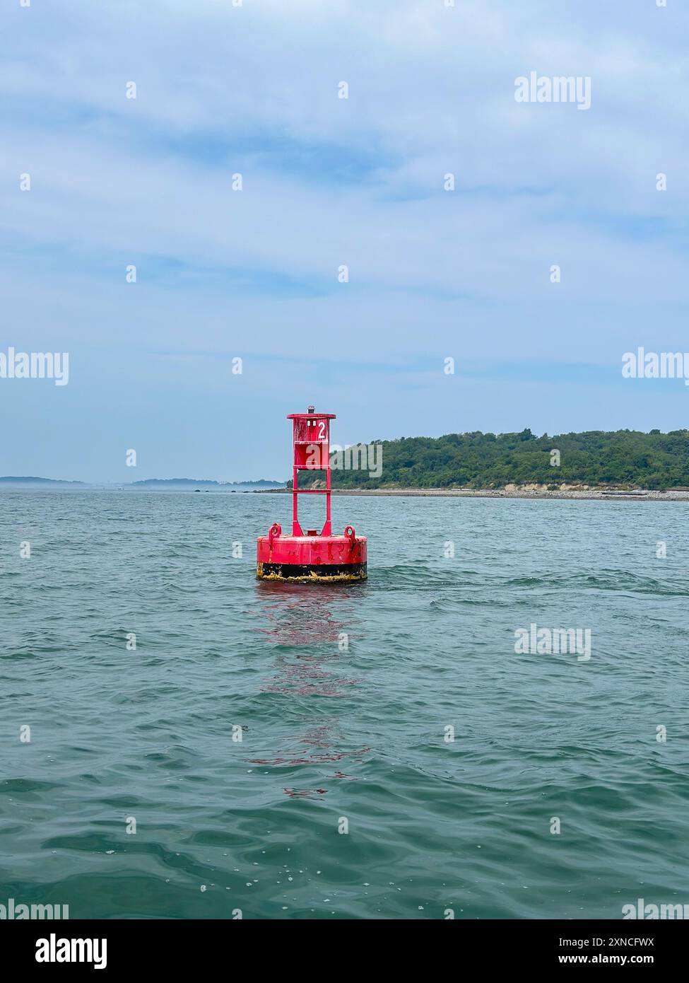 Channel markers, navigational buoy in the ocean Stock Photo - Alamy