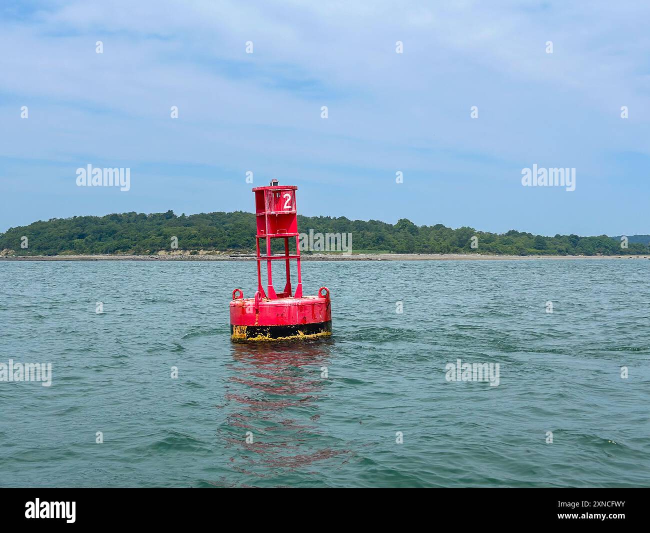 Channel markers, navigational buoy in the ocean Stock Photo - Alamy