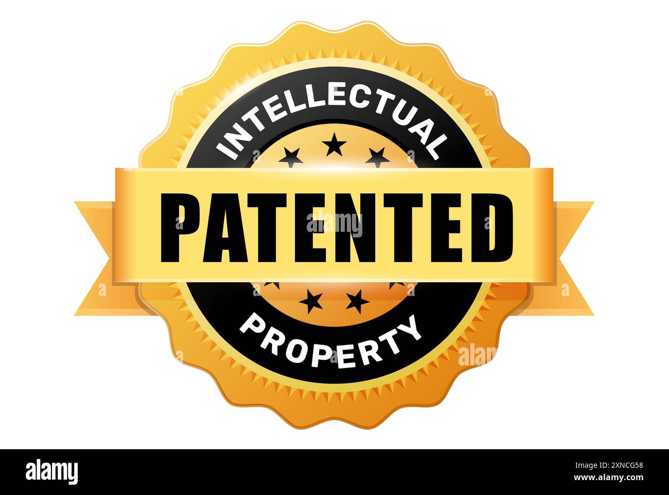 Patented gold medal badge hi-res stock photography and images - Alamy