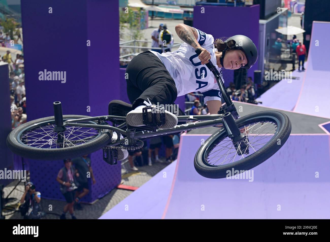 Versailles, France. 31st July, 2024. Olympia, Paris 2024, Cycling, BMX ...