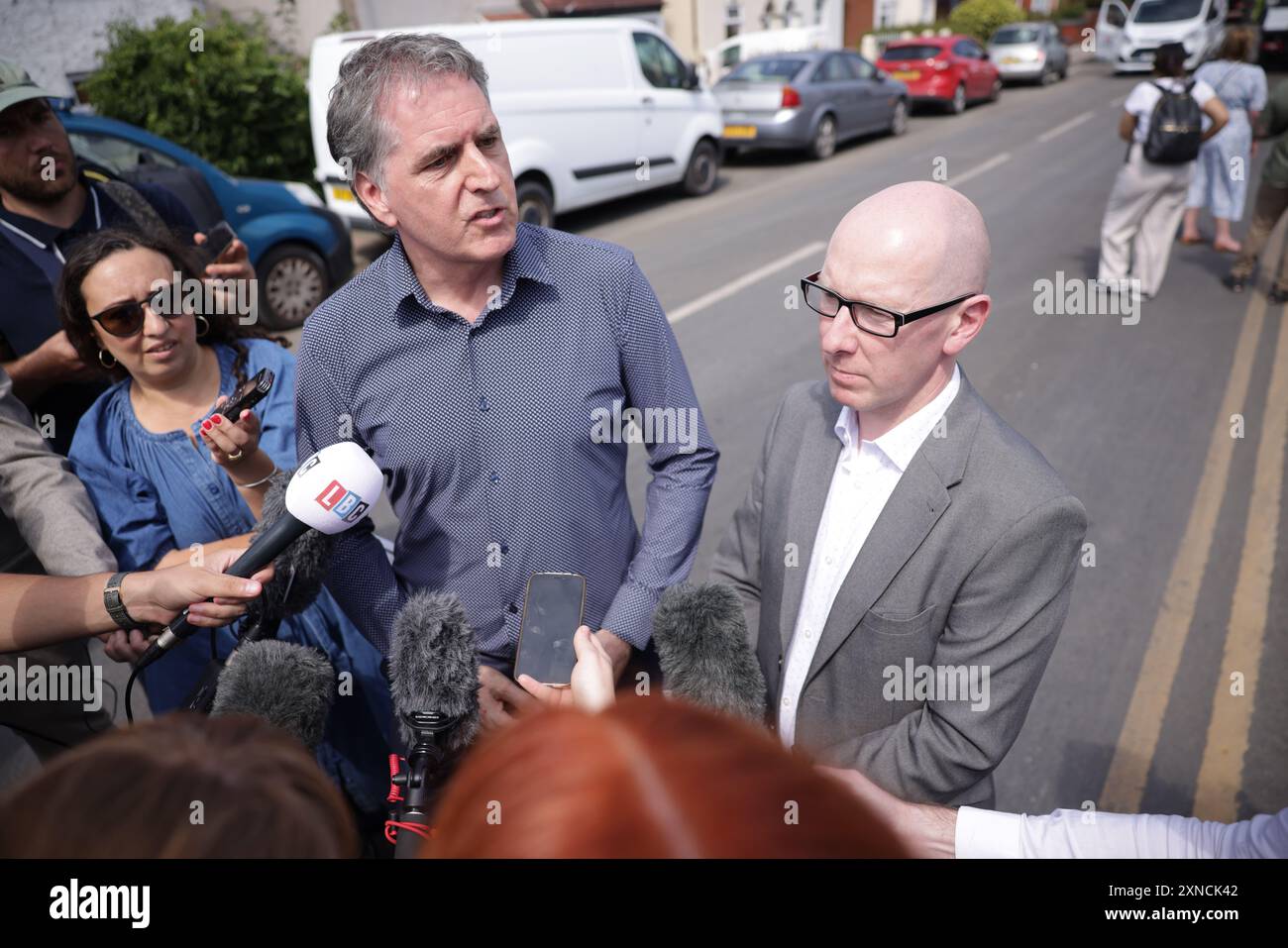 Mayor of the Liverpool City Region Steve Rotheram (left) with Patrick ...