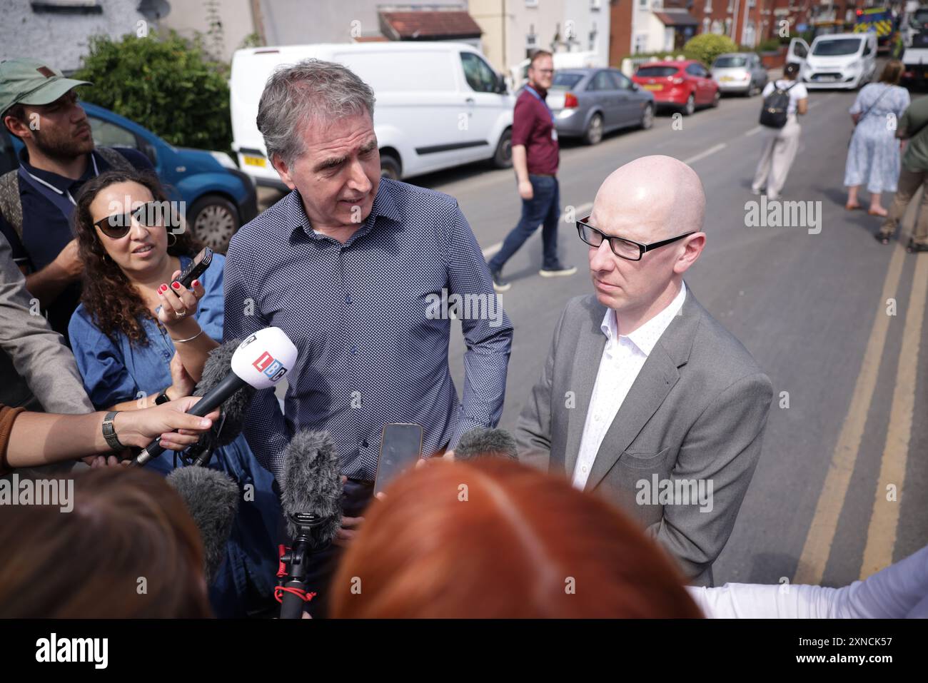 Mayor of the Liverpool City Region Steve Rotheram (left) with Patrick ...