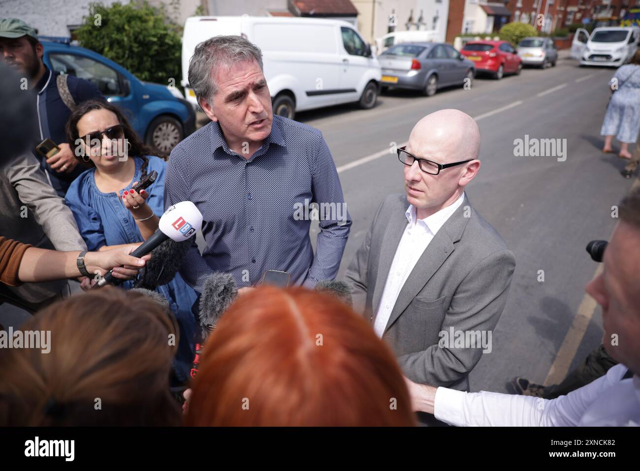Mayor of the Liverpool City Region Steve Rotheram (left) with Patrick ...