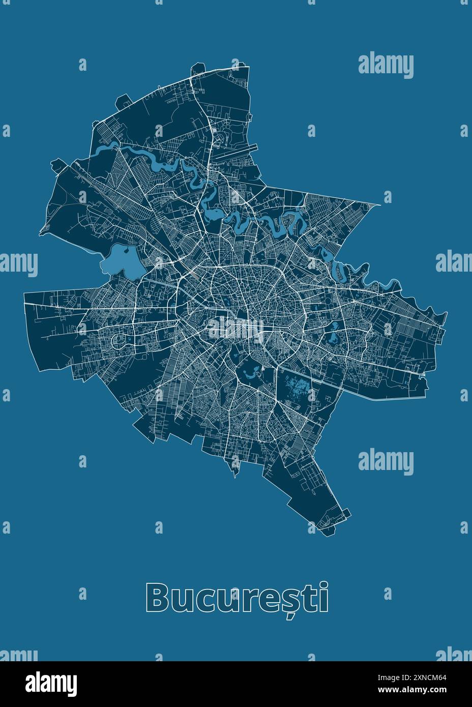 Bucharest road map hi-res stock photography and images - Alamy