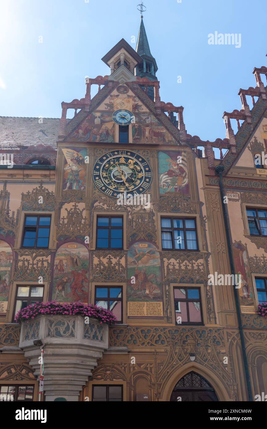 ULM, GERMANY - JULY 28, 2024: The building of Town Hall in Ulm ...