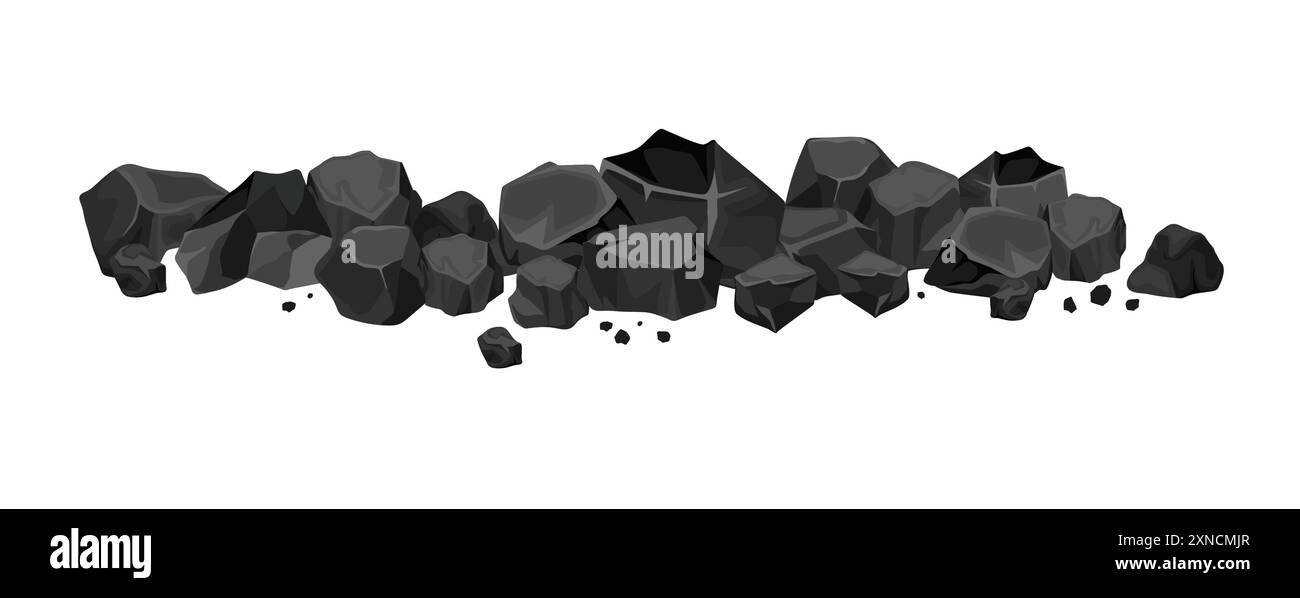 Border pile of energy overgrown coal Stock Vector Image & Art - Alamy