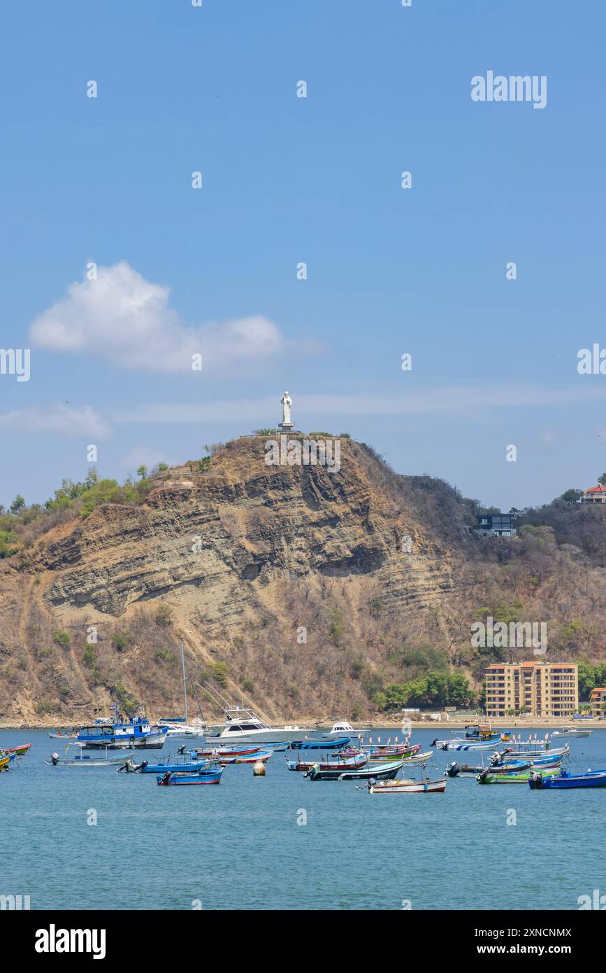 Beatuiful bay and beech of San Juan del Sur coastal town on the Pacific ...