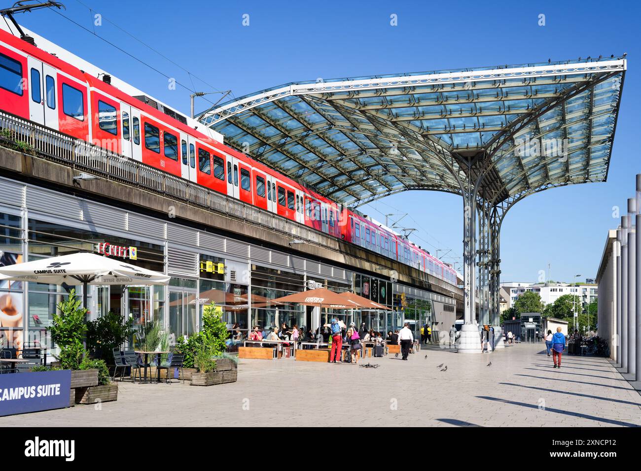 Cologne, Germany July 29 2024: view from the busy Breslauer Platz to ...