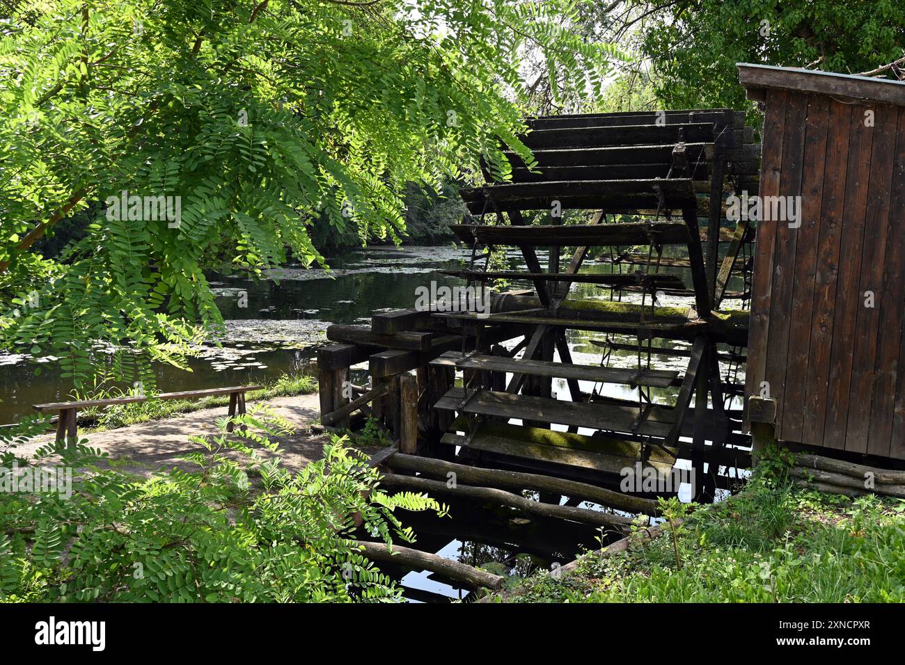 Old wooden water mill national hi-res stock photography and images - Alamy